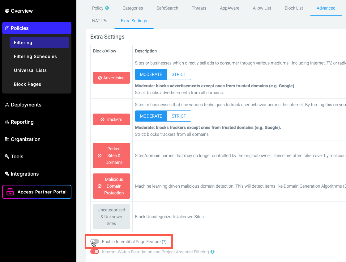 Protect against Uncategorized Sites – DNSFilter